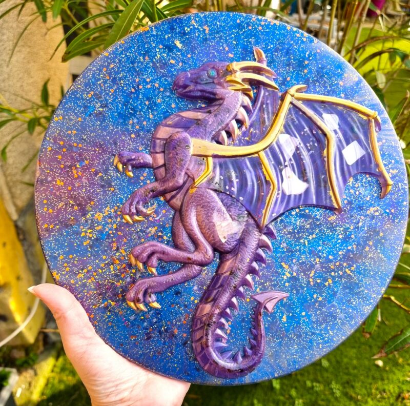 Orgonite - Dragon galactique - création - minéraux et métaux - Alvéole ...